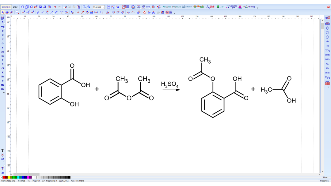 专业的化学结构绘制工具-ACD/ChemSketch
