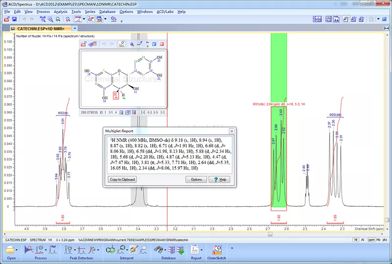 综合谱图处理分析工具——ACD/Spectrus Processor